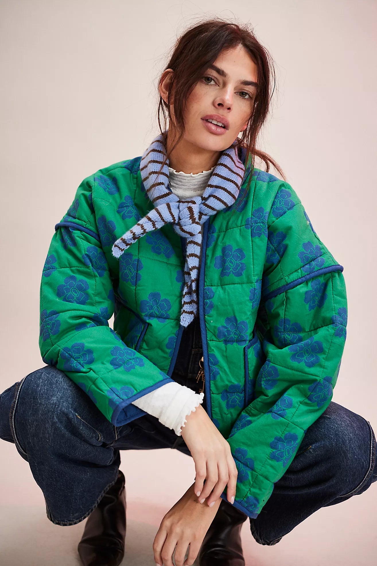FP - Chloe Jacket - Grass Combo – James & Alma